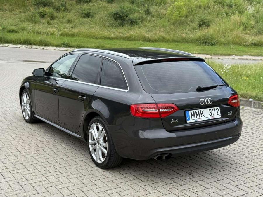 Melns Audi A4 2014 Viļņa, ar dzinēja tilpumu 2.00 L un nobraukumu 235 tūkst. km par 7500 €, foto 6 vietnē AUTOMOTO.COM.LV