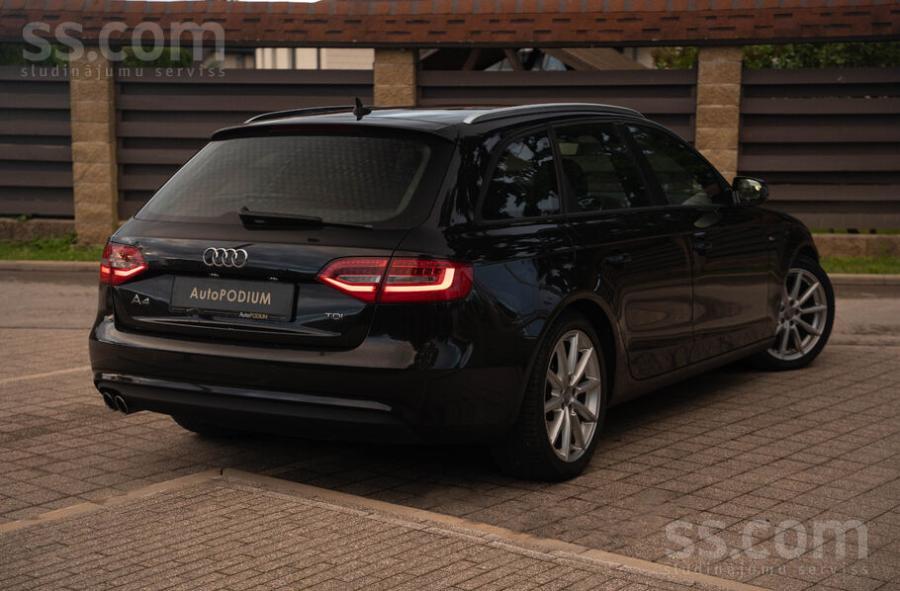 Melns Audi A4 2014 Rīga, ar dzinēja tilpumu 2.00 L un nobraukumu 335 tūkst. km par 8990 €, foto 8 vietnē AUTOMOTO.COM.LV