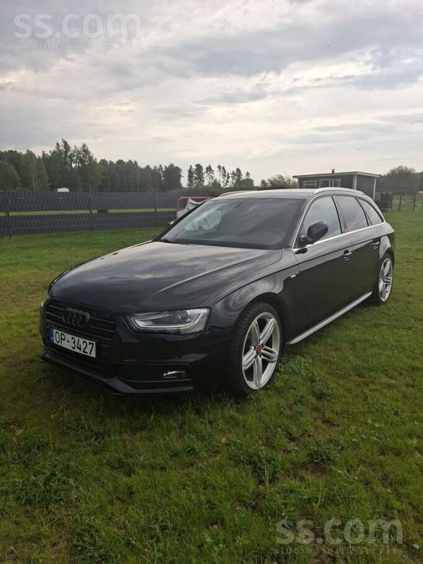 Black Audi A4 2014 in Riga, with an engine capacity of 2.00 L and mileage of 139 thousand km for 12500 €, photo 2 on AUTOMOTO.COM.LV