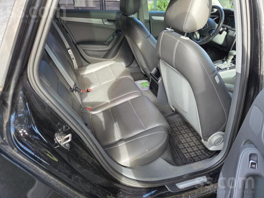Black Audi A4 2014 in Riga, with an engine capacity of 2.00 L and mileage of 252 thousand km for 5390 €, photo 14 on AUTOMOTO.COM.LV