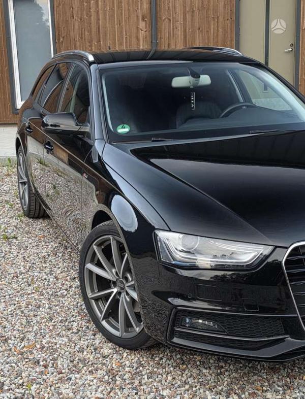 Black Audi A4 2014 in Raseiniai, with an engine capacity of 1.97 L and mileage of 260 thousand km for 7449 €, photo 5 on AUTOMOTO.COM.LV