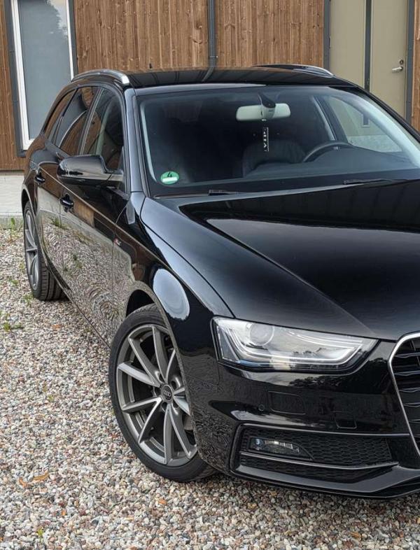 Black Audi A4 2014 in Raseiniai, with an engine capacity of 1.97 L and mileage of 261 thousand km for 7399 €, photo 4 on AUTOMOTO.COM.LV