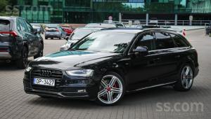 Black Audi A4 2014 in Riga, with an engine capacity of 2.00 L and mileage of 140 thousand km for 11500 €, photo  on AUTOMOTO.COM.LV