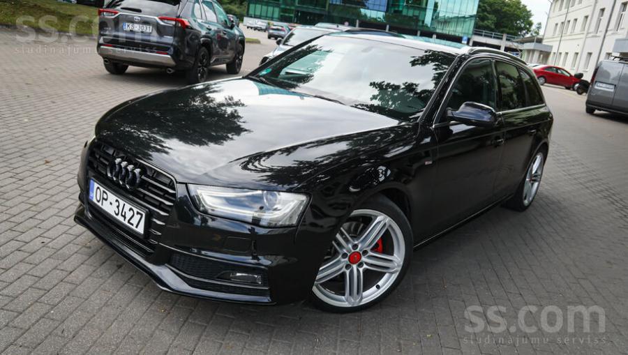 Black Audi A4 2014 in Riga, with an engine capacity of 2.00 L and mileage of 140 thousand km for 11500 €, photo 3 on AUTOMOTO.COM.LV