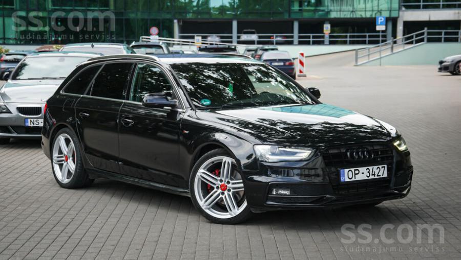 Black Audi A4 2014 in Riga, with an engine capacity of 2.00 L and mileage of 140 thousand km for 11500 €, photo 4 on AUTOMOTO.COM.LV