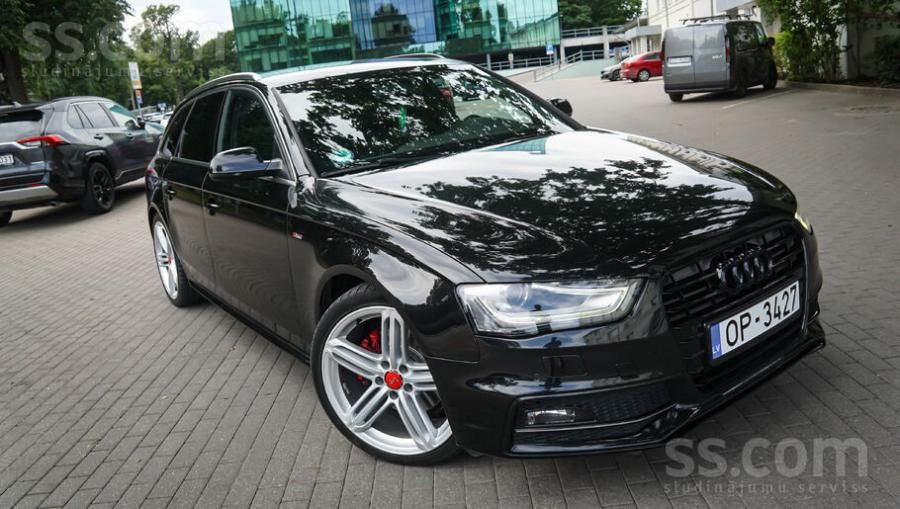 Black Audi A4 2014 in Riga, with an engine capacity of 2.00 L and mileage of 140 thousand km for 11500 €, photo 5 on AUTOMOTO.COM.LV