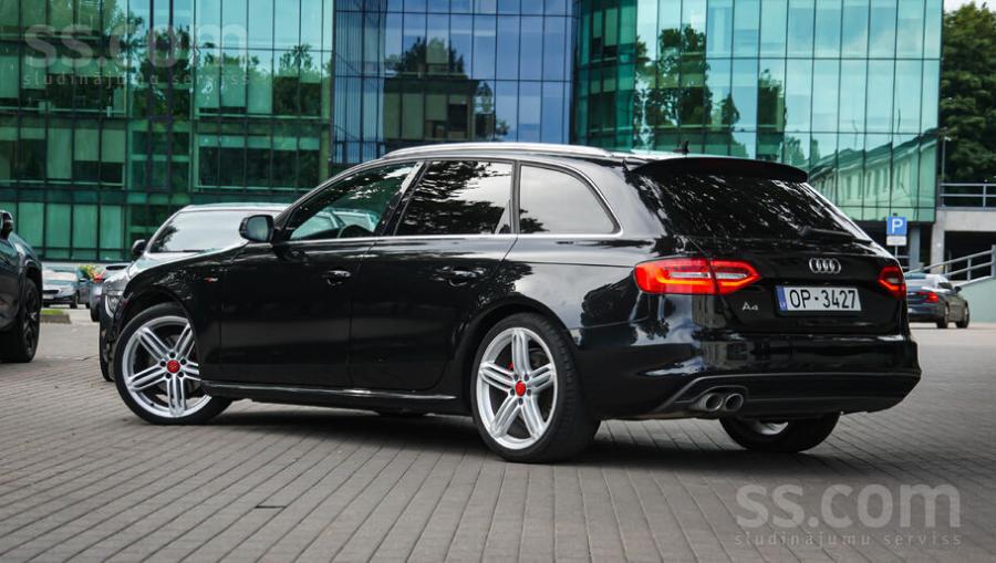Black Audi A4 2014 in Riga, with an engine capacity of 2.00 L and mileage of 140 thousand km for 11500 €, photo 8 on AUTOMOTO.COM.LV