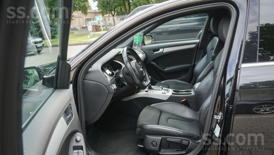 Black Audi A4 2014 in Riga, with an engine capacity of 2.00 L and mileage of 140 thousand km for 11500 €, photo 10 on AUTOMOTO.COM.LV