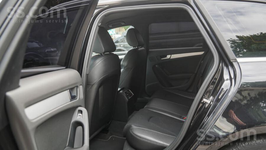 Black Audi A4 2014 in Riga, with an engine capacity of 2.00 L and mileage of 140 thousand km for 11500 €, photo 11 on AUTOMOTO.COM.LV