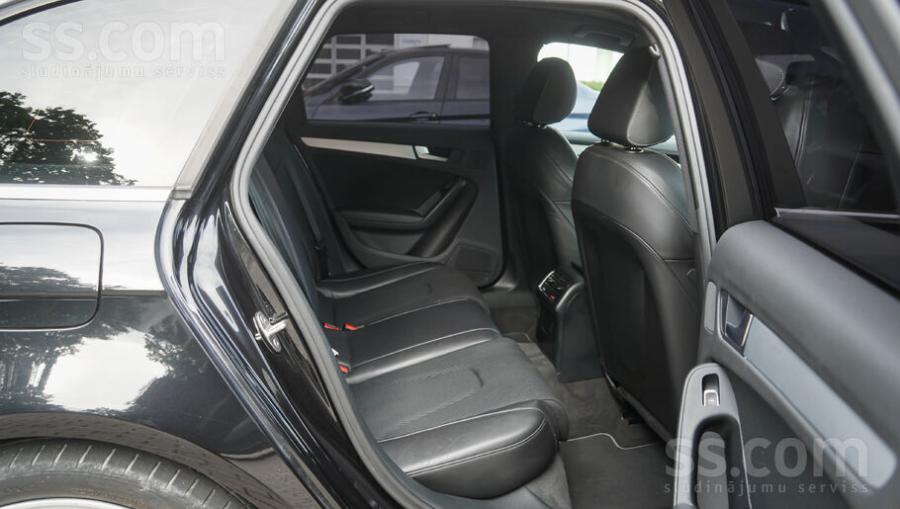 Black Audi A4 2014 in Riga, with an engine capacity of 2.00 L and mileage of 140 thousand km for 11500 €, photo 12 on AUTOMOTO.COM.LV