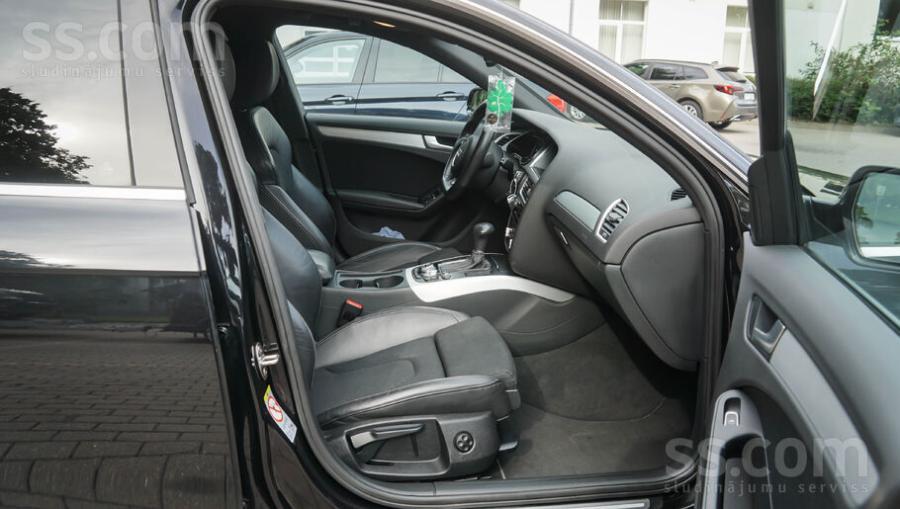 Black Audi A4 2014 in Riga, with an engine capacity of 2.00 L and mileage of 140 thousand km for 11500 €, photo 13 on AUTOMOTO.COM.LV