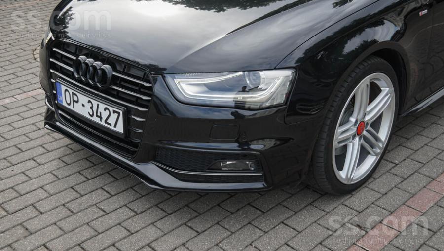 Black Audi A4 2014 in Riga, with an engine capacity of 2.00 L and mileage of 140 thousand km for 11500 €, photo 16 on AUTOMOTO.COM.LV