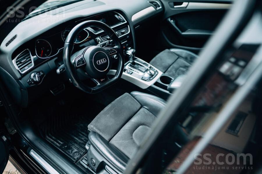 Black Audi A4 2014 in Riga, with an engine capacity of 2.00 L and mileage of 343 thousand km for 6200 €, photo 3 on AUTOMOTO.COM.LV