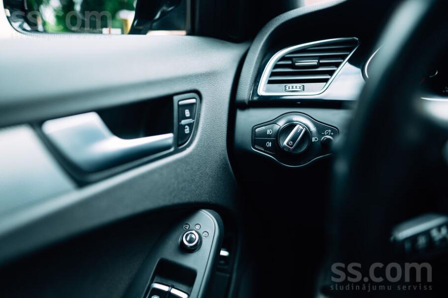 Black Audi A4 2014 in Riga, with an engine capacity of 2.00 L and mileage of 343 thousand km for 6200 €, photo 9 on AUTOMOTO.COM.LV