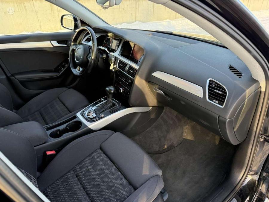 Black Audi A4 2015 in Telschi, with an engine capacity of 1.97 L and mileage of 283 thousand km for 8400 €, photo 22 on AUTOMOTO.COM.LV