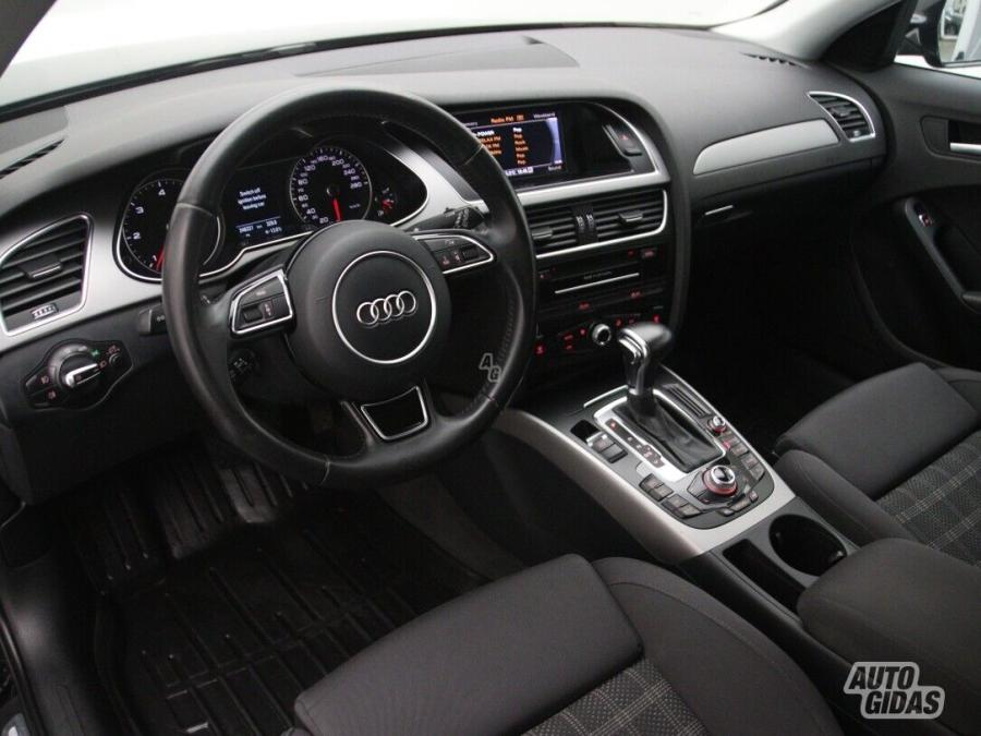 Black Audi A4 2015 in Vilnius, with an engine capacity of 2.00 L and mileage of 248 thousand km for 10399 €, photo 16 on AUTOMOTO.COM.LV