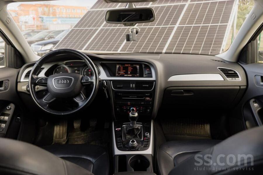 Black Audi A4 2015 in Riga, with an engine capacity of 2.00 L and mileage of 223 thousand km for 8500 €, photo 11 on AUTOMOTO.COM.LV
