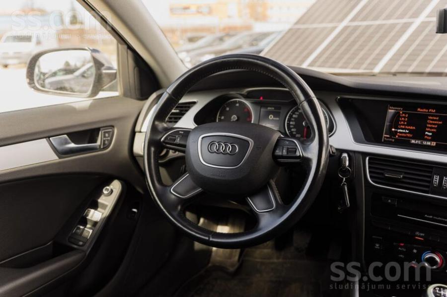 Black Audi A4 2015 in Riga, with an engine capacity of 2.00 L and mileage of 223 thousand km for 8500 €, photo 13 on AUTOMOTO.COM.LV