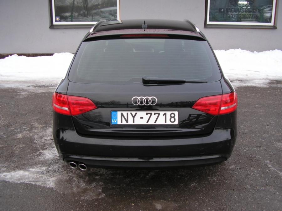 Black Audi A4 2015 in Riga, with an engine capacity of 2.00 L and mileage of 224 thousand km for 10950 €, photo 6 on AUTOMOTO.COM.LV