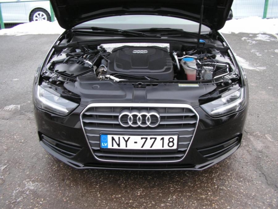 Black Audi A4 2015 in Riga, with an engine capacity of 2.00 L and mileage of 224 thousand km for 10950 €, photo 18 on AUTOMOTO.COM.LV