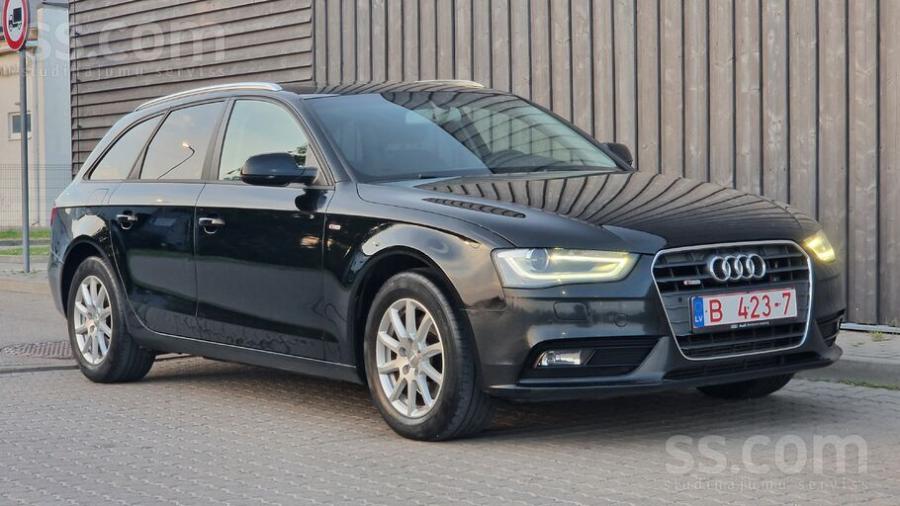 Black Audi A4 2015 in Jelgava, with an engine capacity of 2.00 L and mileage of 244 thousand km for 7450 €, photo 1 on AUTOMOTO.COM.LV