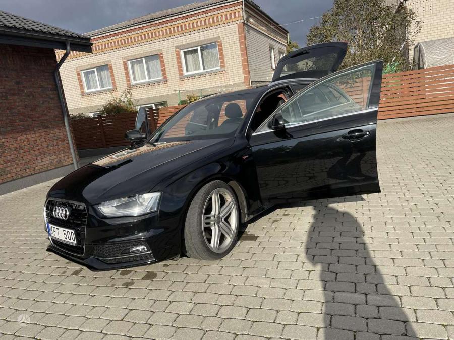 Black Audi A4 2015 in Telschi, with an engine capacity of 1.97 L and mileage of 349 thousand km for 8999 €, photo 3 on AUTOMOTO.COM.LV
