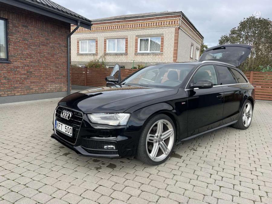 Black Audi A4 2015 in Telschi, with an engine capacity of 1.97 L and mileage of 349 thousand km for 8999 €, photo 6 on AUTOMOTO.COM.LV