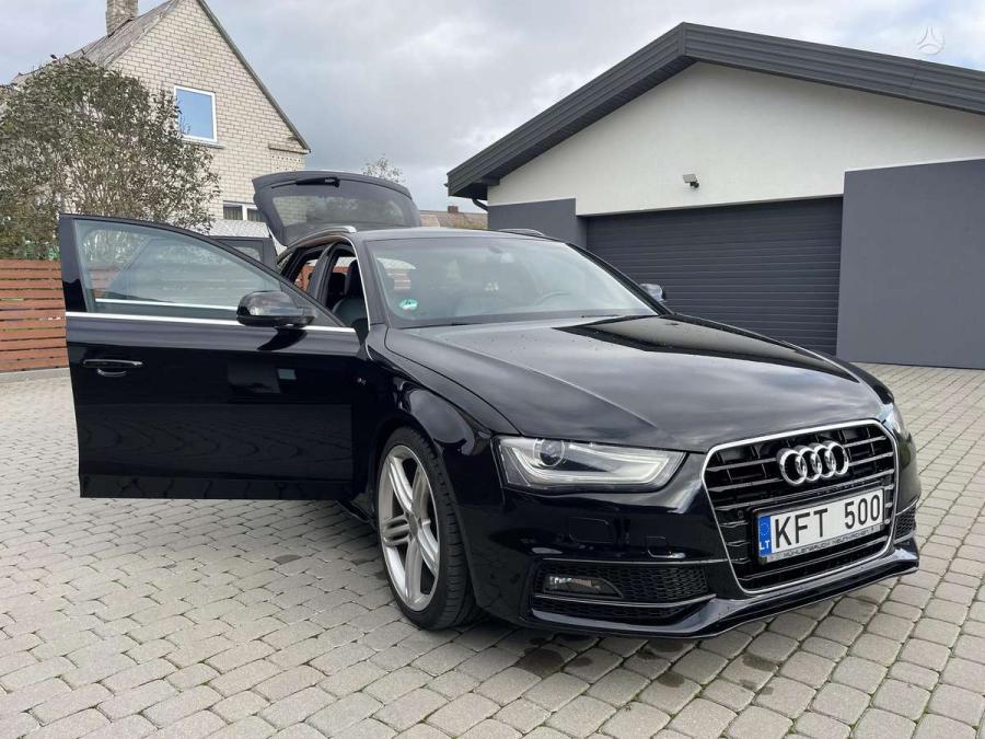 Black Audi A4 2015 in Telschi, with an engine capacity of 1.97 L and mileage of 349 thousand km for 8999 €, photo 8 on AUTOMOTO.COM.LV