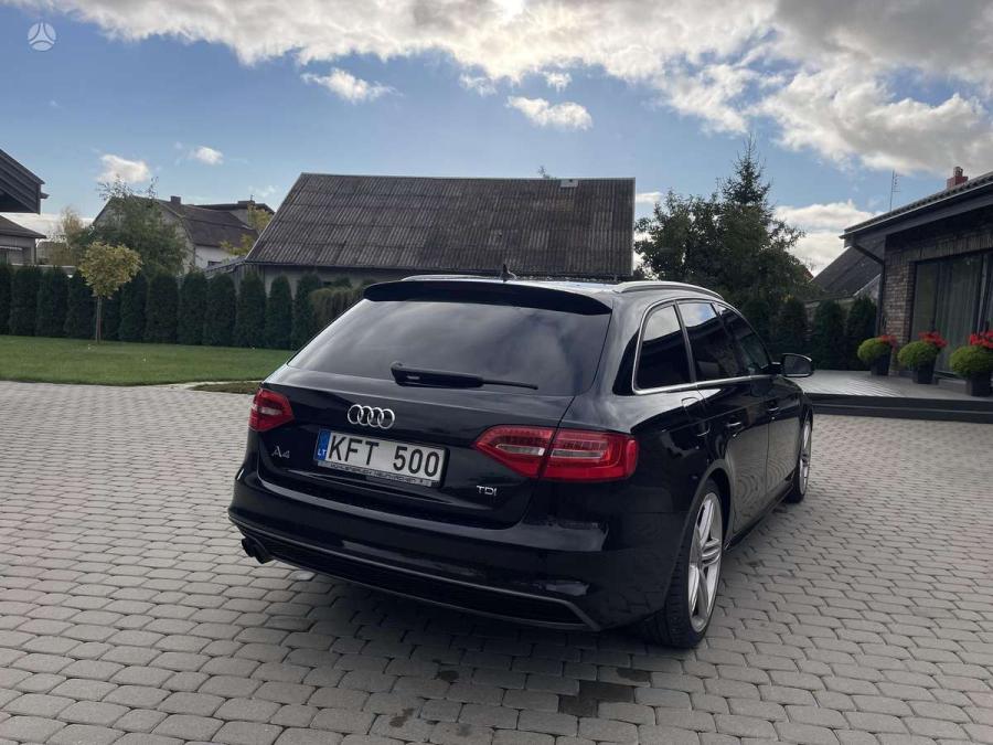 Black Audi A4 2015 in Telschi, with an engine capacity of 1.97 L and mileage of 349 thousand km for 8999 €, photo 12 on AUTOMOTO.COM.LV