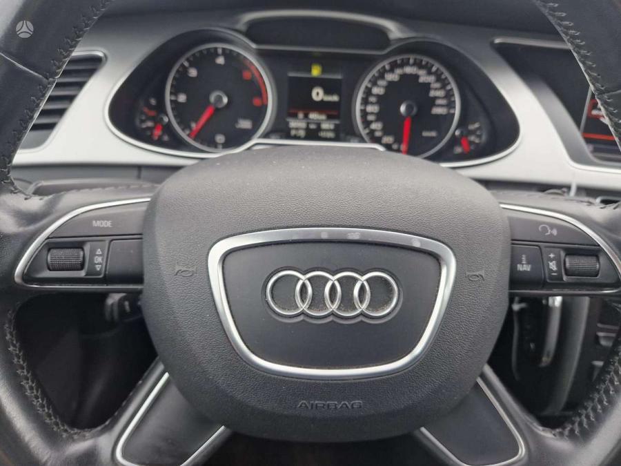 Black Audi A4 2015 in Kaunas, with an engine capacity of 2.00 L and mileage of 282 thousand km for 7450 €, photo 13 on AUTOMOTO.COM.LV