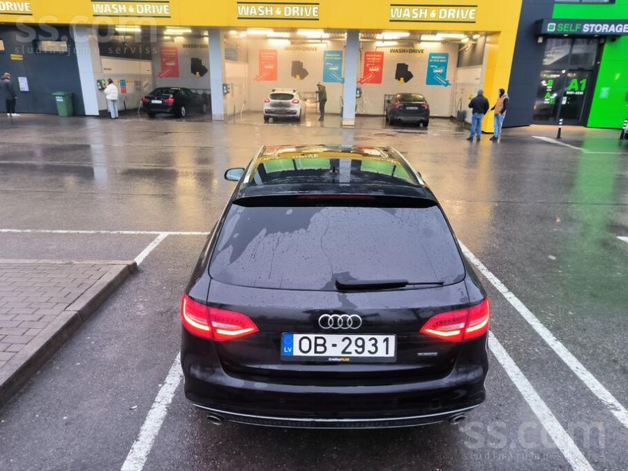 Black Audi A4 2015 in Riga, with an engine capacity of 3.00 L and mileage of 282 thousand km for 10700 €, photo 5 on AUTOMOTO.COM.LV
