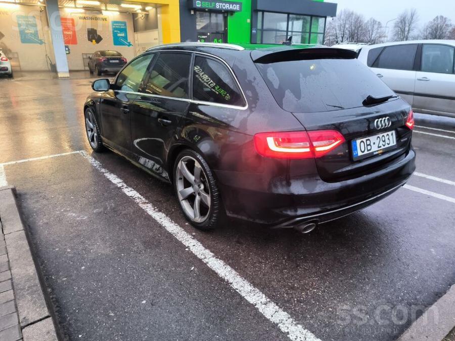 Black Audi A4 2015 in Riga, with an engine capacity of 3.00 L and mileage of 282 thousand km for 10700 €, photo 7 on AUTOMOTO.COM.LV