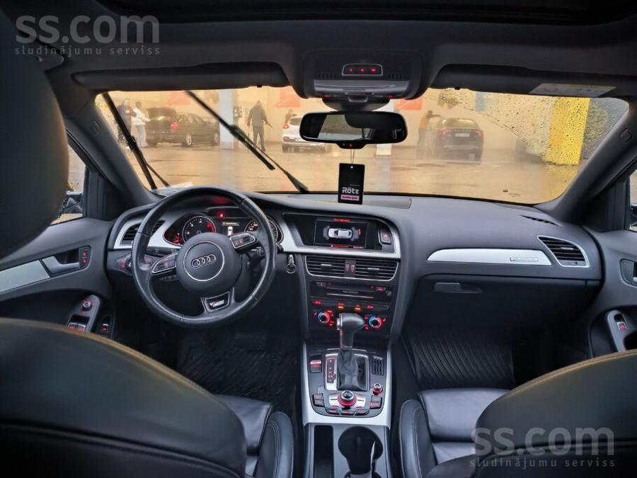 Black Audi A4 2015 in Riga, with an engine capacity of 3.00 L and mileage of 282 thousand km for 10700 €, photo 14 on AUTOMOTO.COM.LV