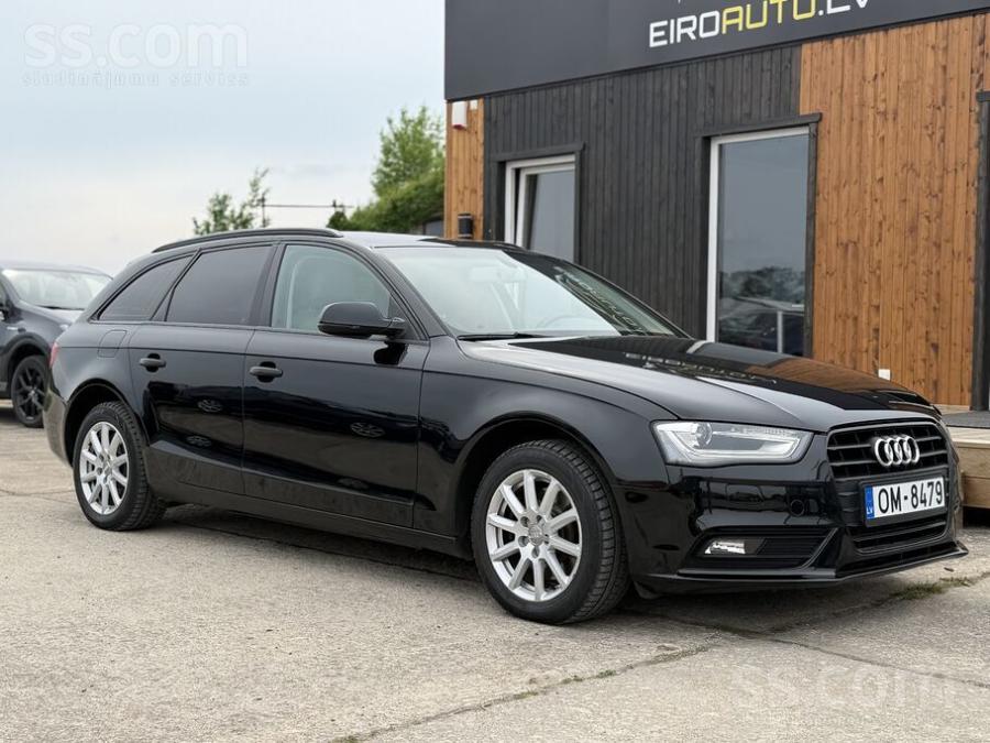 Black Audi A4 2015 in Riga, with an engine capacity of 2.00 L and mileage of 219 thousand km for 7550 €, photo 1 on AUTOMOTO.COM.LV