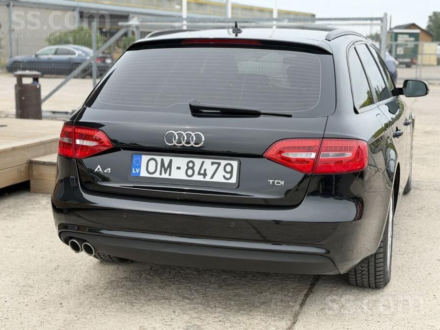 Black Audi A4 2015 in Riga, with an engine capacity of 2.00 L and mileage of 219 thousand km for 7550 €, photo 18 on AUTOMOTO.COM.LV