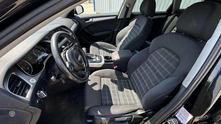 Black Audi A4 2015 in Marijampole, with an engine capacity of 1.97 L and mileage of 204 thousand km for 8950 €, photo 14 on AUTOMOTO.COM.LV