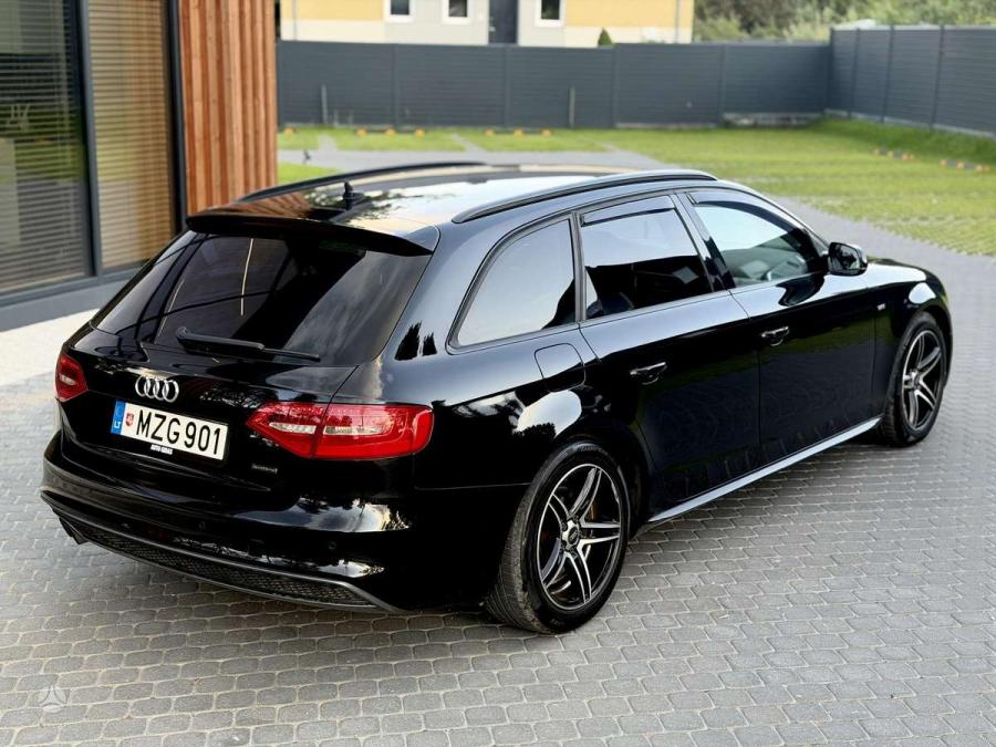 Black Audi A4 2015 in Vilnius, with an engine capacity of 2.00 L and mileage of 292 thousand km for 7900 €, photo 6 on AUTOMOTO.COM.LV
