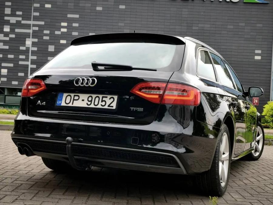Black Audi A4 2015 in Jelgava, with an engine capacity of 1.80 L and mileage of 190 thousand km for 8990 €, photo 5 on AUTOMOTO.COM.LV