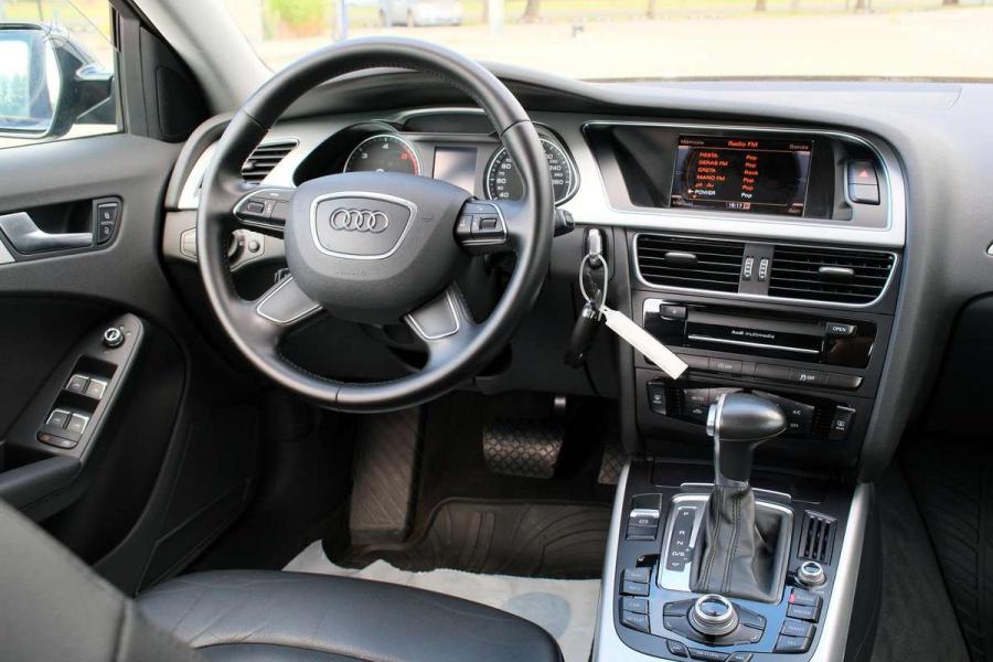 Black Audi A4 2015 in Kaunas, with an engine capacity of 1.97 L and mileage of 255 thousand km for 7850 €, photo 25 on AUTOMOTO.COM.LV