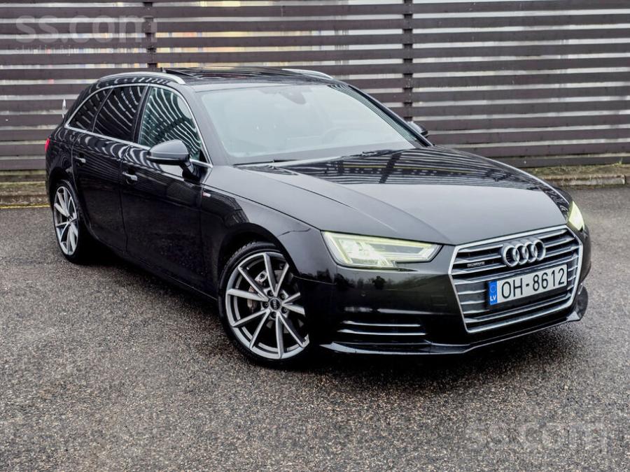 Black Audi A4 2016 in Riga, with an engine capacity of 3.00 L and mileage of 294 thousand km for 13490 €, photo 18 on AUTOMOTO.COM.LV
