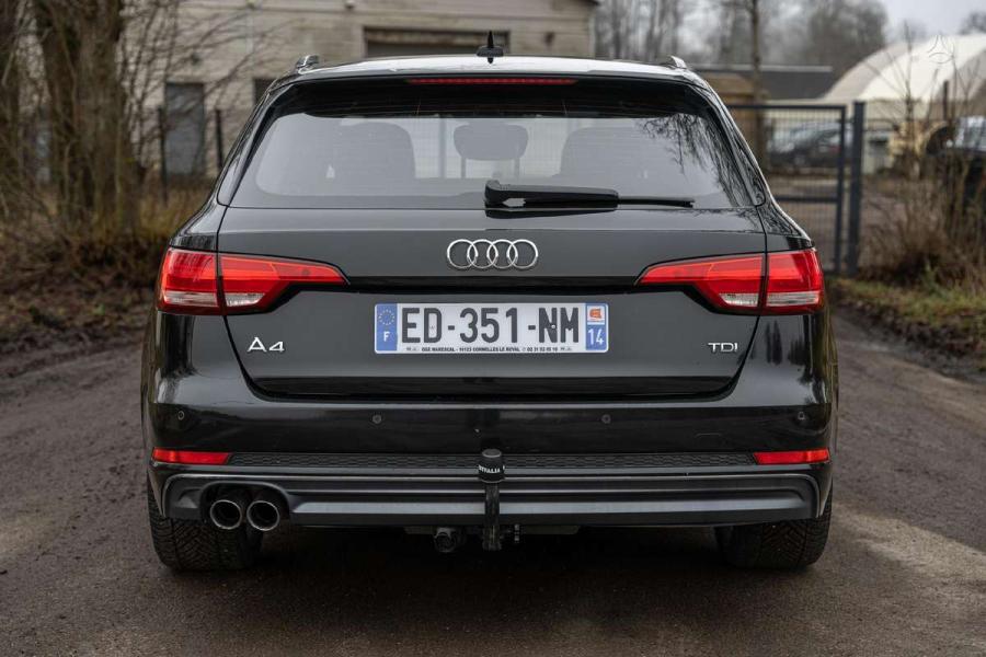 Black Audi A4 2016 in Vilnius, with an engine capacity of 1.97 L and mileage of 240 thousand km for 12900 €, photo 9 on AUTOMOTO.COM.LV