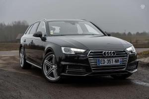 Black Audi A4 2016 in Vilnius, with an engine capacity of 1.97 L and mileage of 240 thousand km for 12900 €, photo 10 on AUTOMOTO.COM.LV