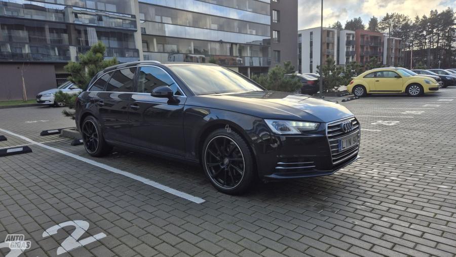 Black Audi A4 2016 in Vilnius, with an engine capacity of 2.00 L and mileage of 184 thousand km for 11600 €, photo 2 on AUTOMOTO.COM.LV