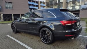 Black Audi A4 2016 in Vilnius, with an engine capacity of 2.00 L and mileage of 184 thousand km for 11600 €, photo 4 on AUTOMOTO.COM.LV