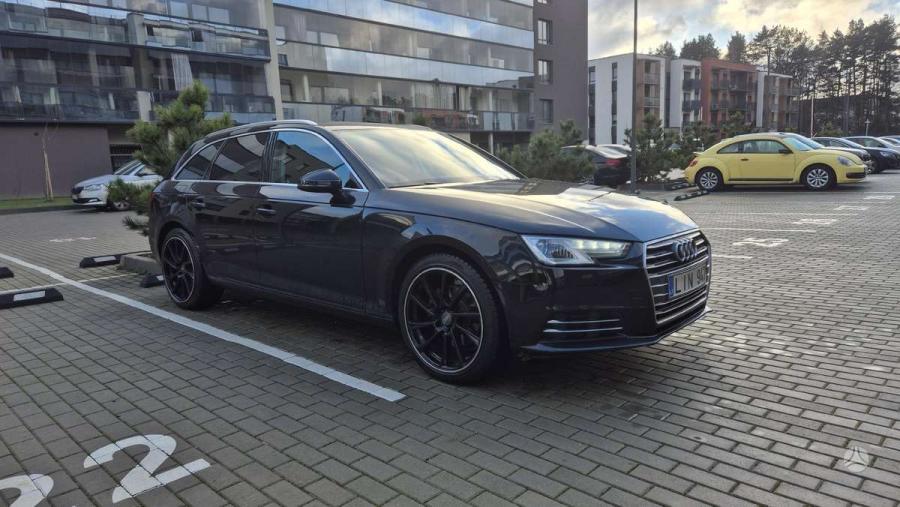 Black Audi A4 2016 in Vilnius, with an engine capacity of 1.97 L and mileage of 185 thousand km for 11600 €, photo 2 on AUTOMOTO.COM.LV