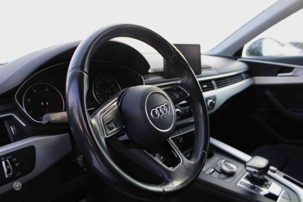 Black Audi A4 2016 in Vilnius, with an engine capacity of 2.00 L and mileage of 271 thousand km for 10890 €, photo 10 on AUTOMOTO.COM.LV