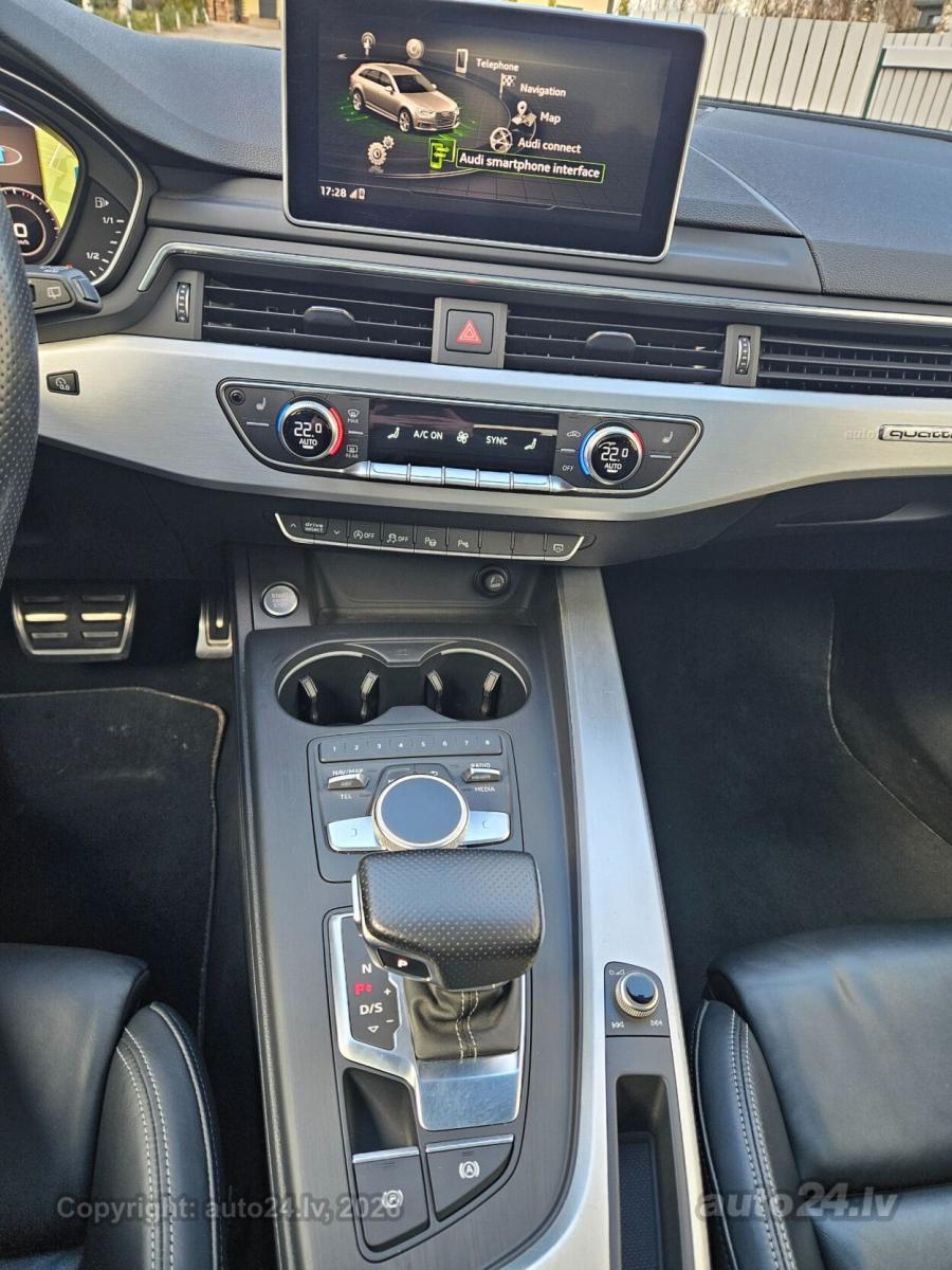Black Audi A4 2016 in Tallinn, with an engine capacity of 2.00 L and mileage of 257 thousand km for 16000 €, photo 22 on AUTOMOTO.COM.LV