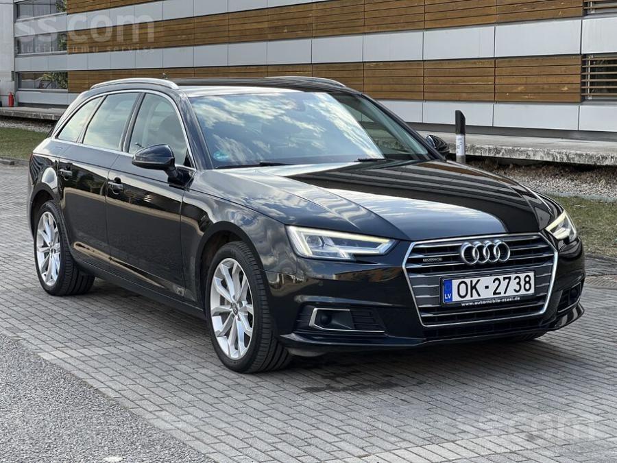 Black Audi A4 2016 in Riga, with an engine capacity of 2.00 L and mileage of 262 thousand km for 12250 €, photo 1 on AUTOMOTO.COM.LV