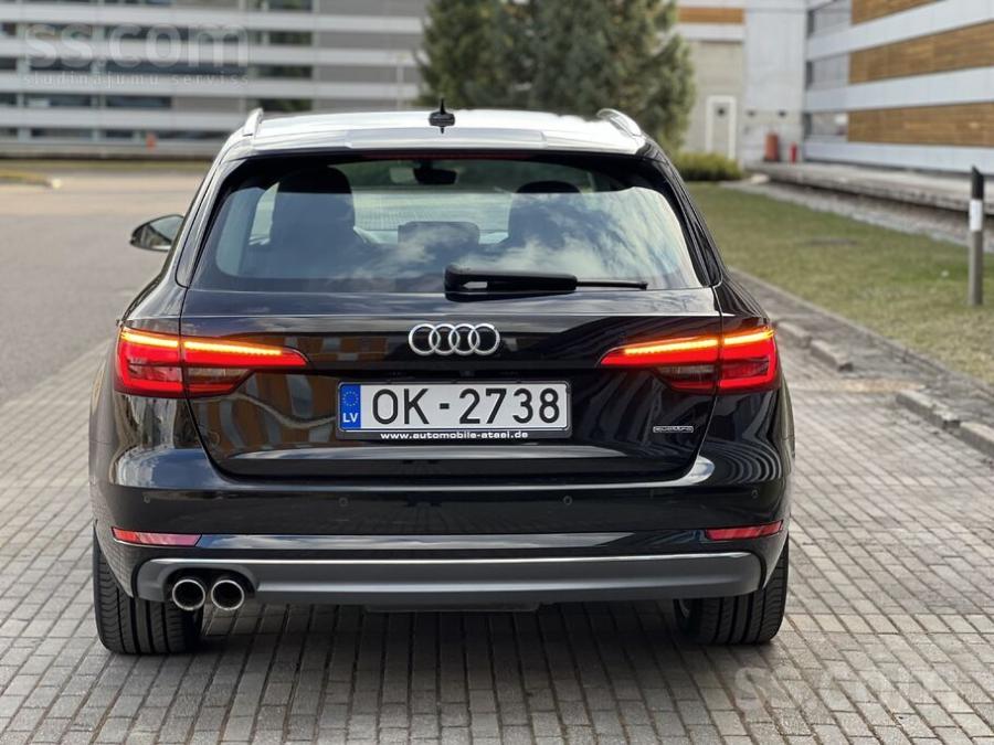 Black Audi A4 2016 in Riga, with an engine capacity of 2.00 L and mileage of 262 thousand km for 12250 €, photo 14 on AUTOMOTO.COM.LV