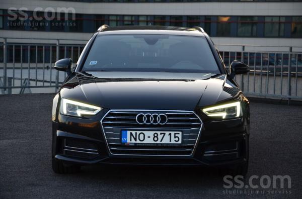Black Audi A4 2016 in Riga, with an engine capacity of 2.00 L and mileage of 0 thousand km for 13499 €, photo 3 on AUTOMOTO.COM.LV